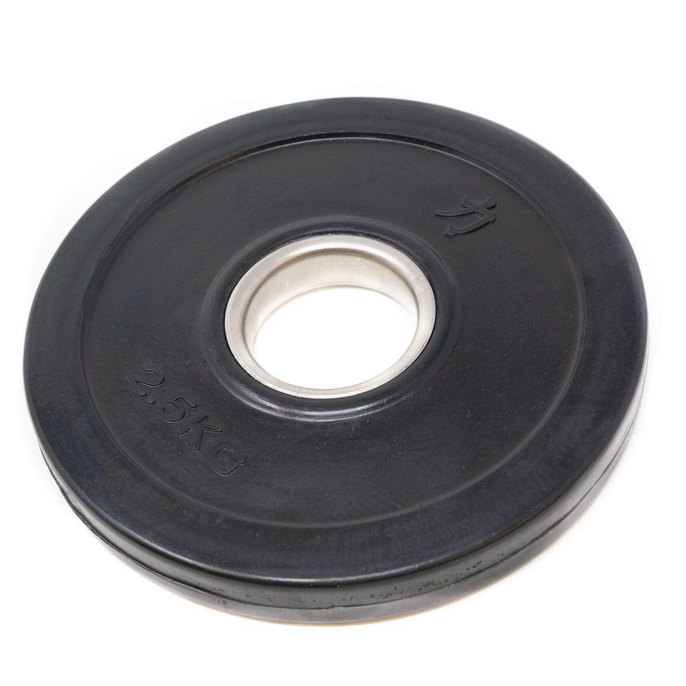 Strength Shop Rubber Coated Plate - Black 0.5kg -5kg